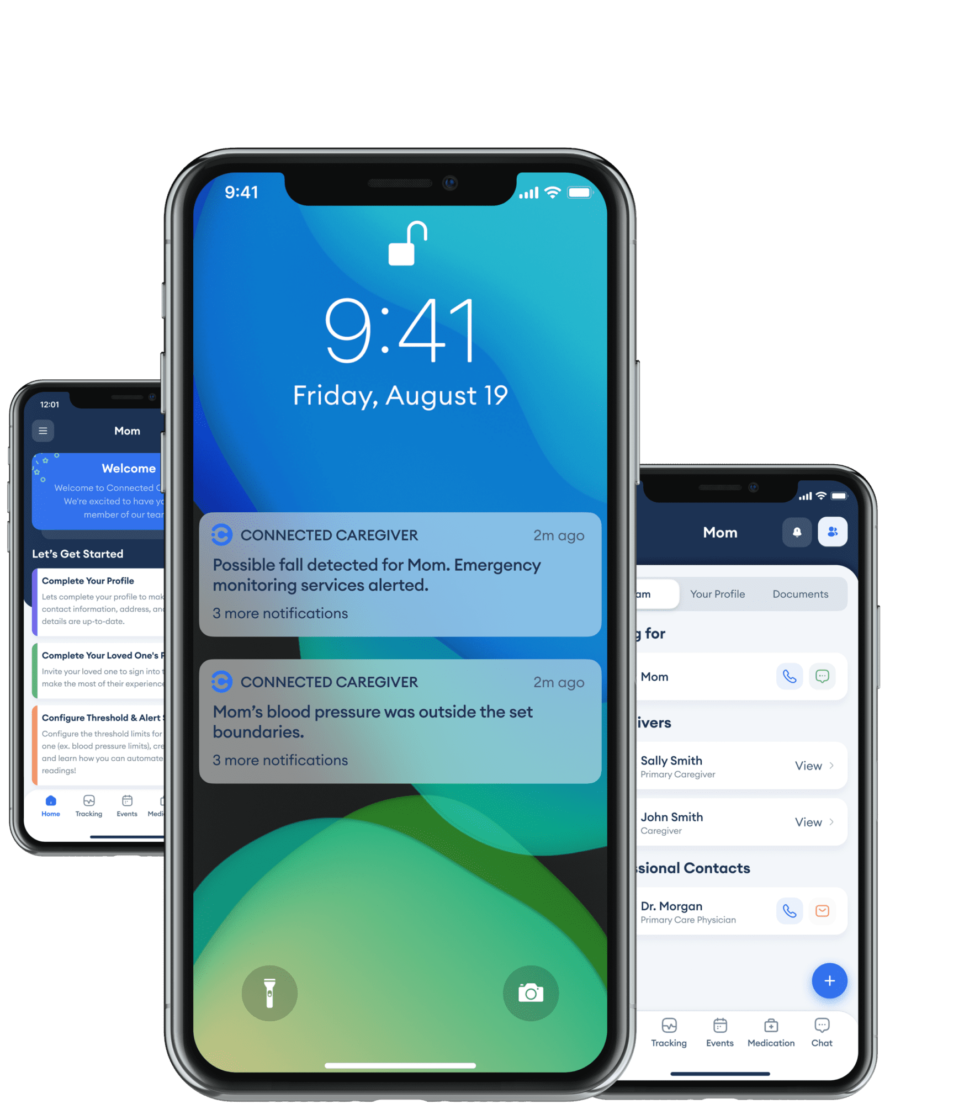 Homepage | My Connected Caregiver | Remote Health Monitoring tool